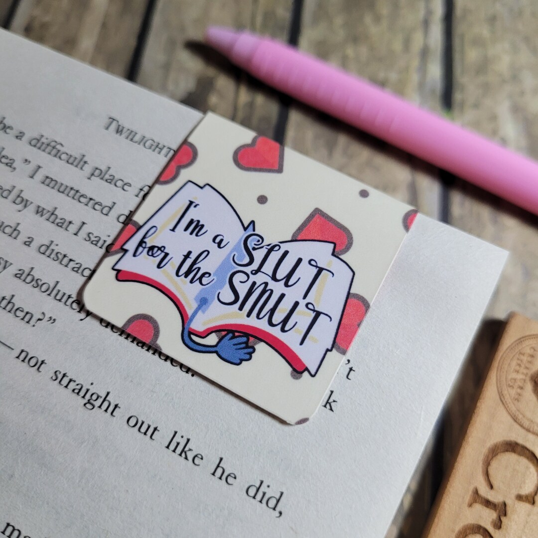 Book Smut Magnetic Bookmark, Smut Reader, Romance Books, Book Gifts for ...