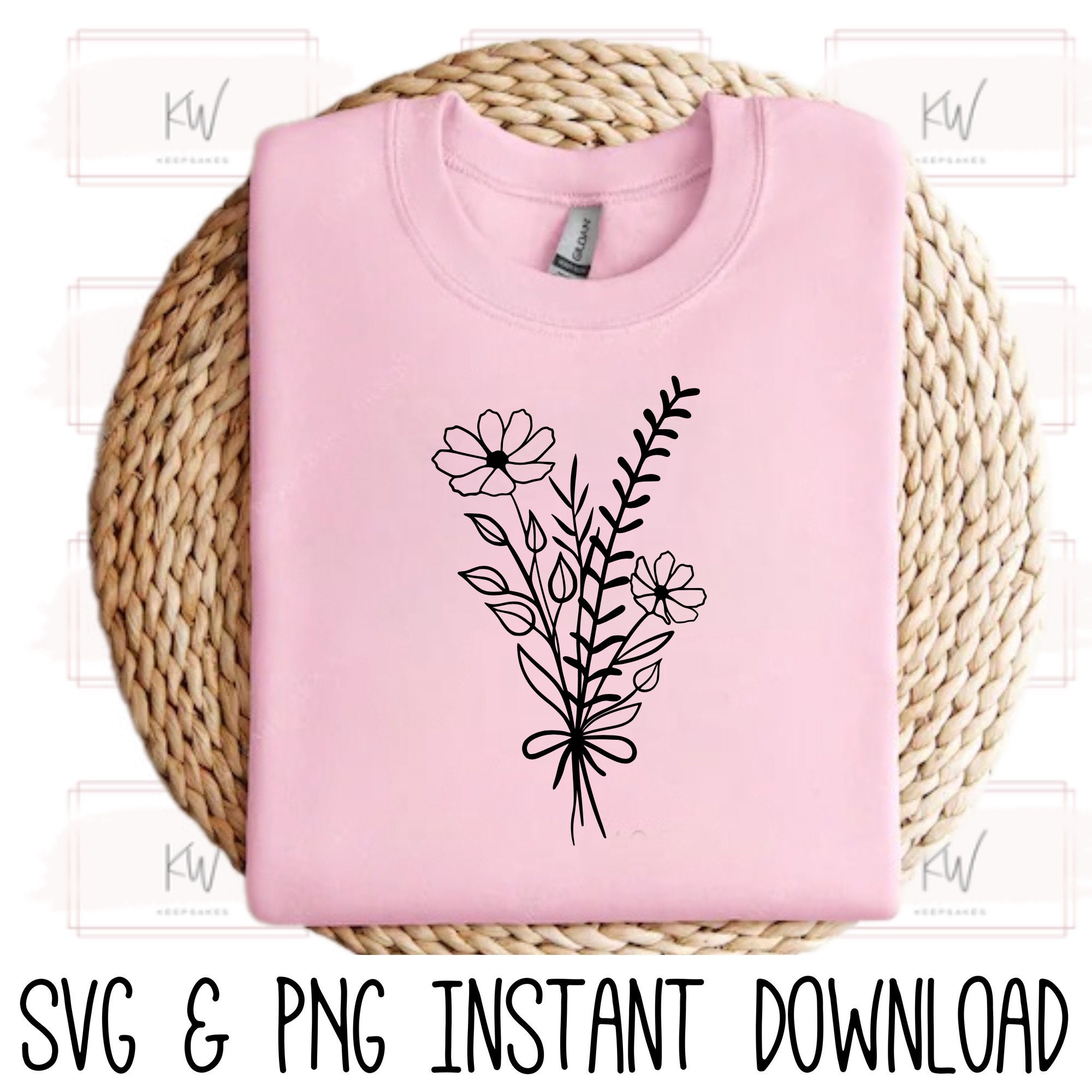 Flowers Svg Bundle Flower Border Svg Flower Boarder Svg Etsy
