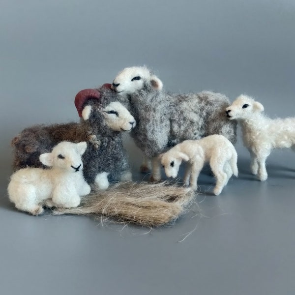 Needle Felted Lamb - Etsy