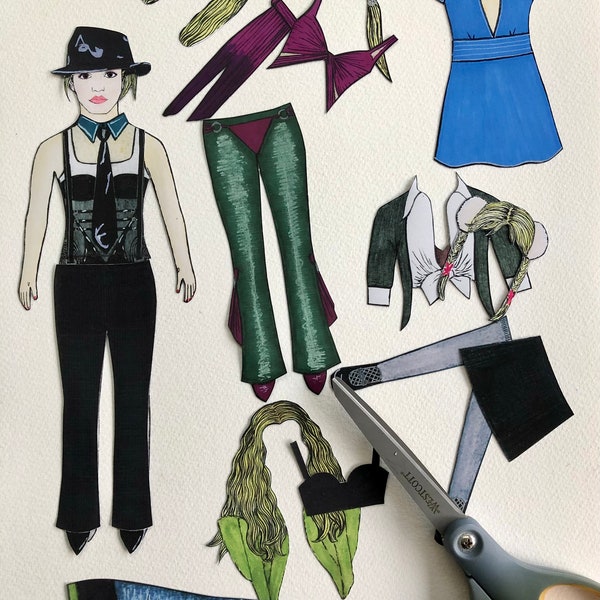 Magnetic Paper Doll - Etsy