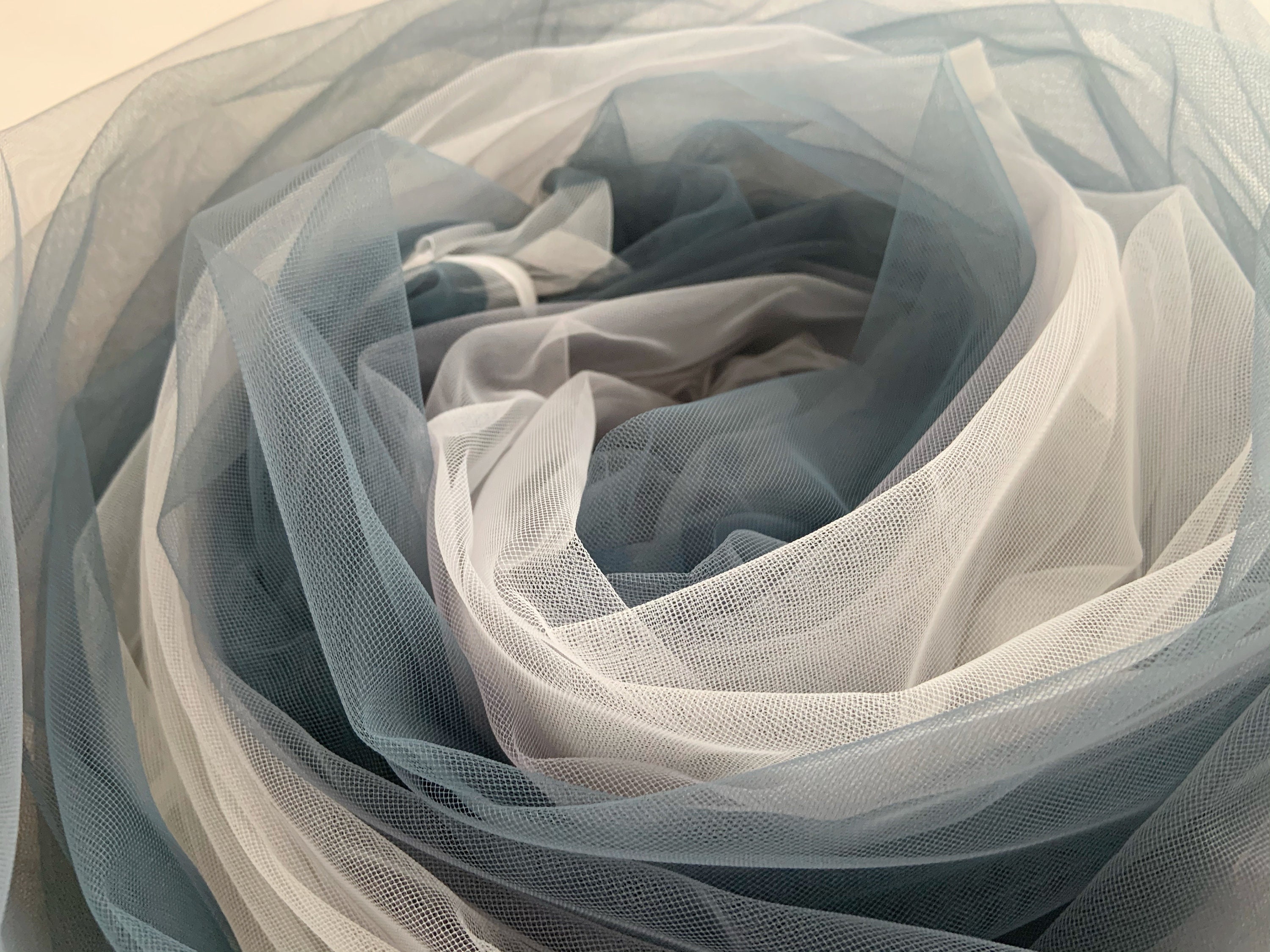 Dip Dye Tulle Fabric Forest Green Tulle Fabric With Ombr Etsy Canada