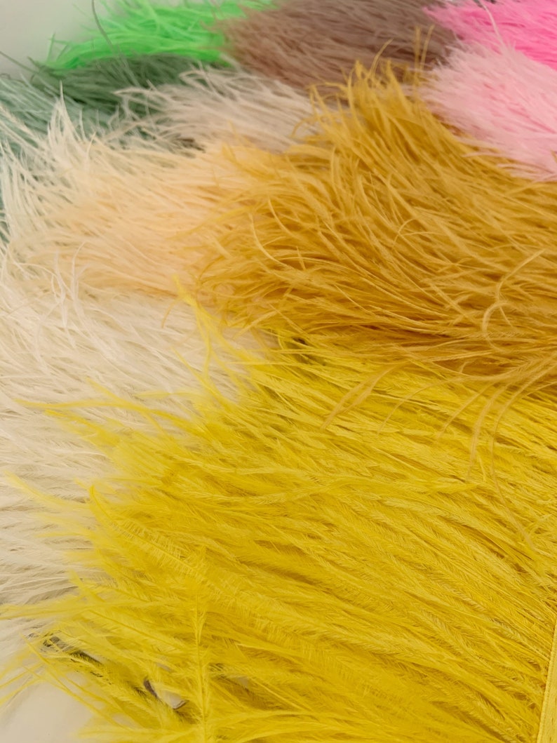 Sweet Nectar Ostrich Feather Fringe Trim With for Couture and | Etsy