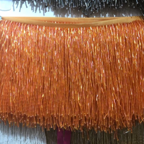 Red Bead Fringe Trim for Haute Couture Dance Costume Trim - Etsy