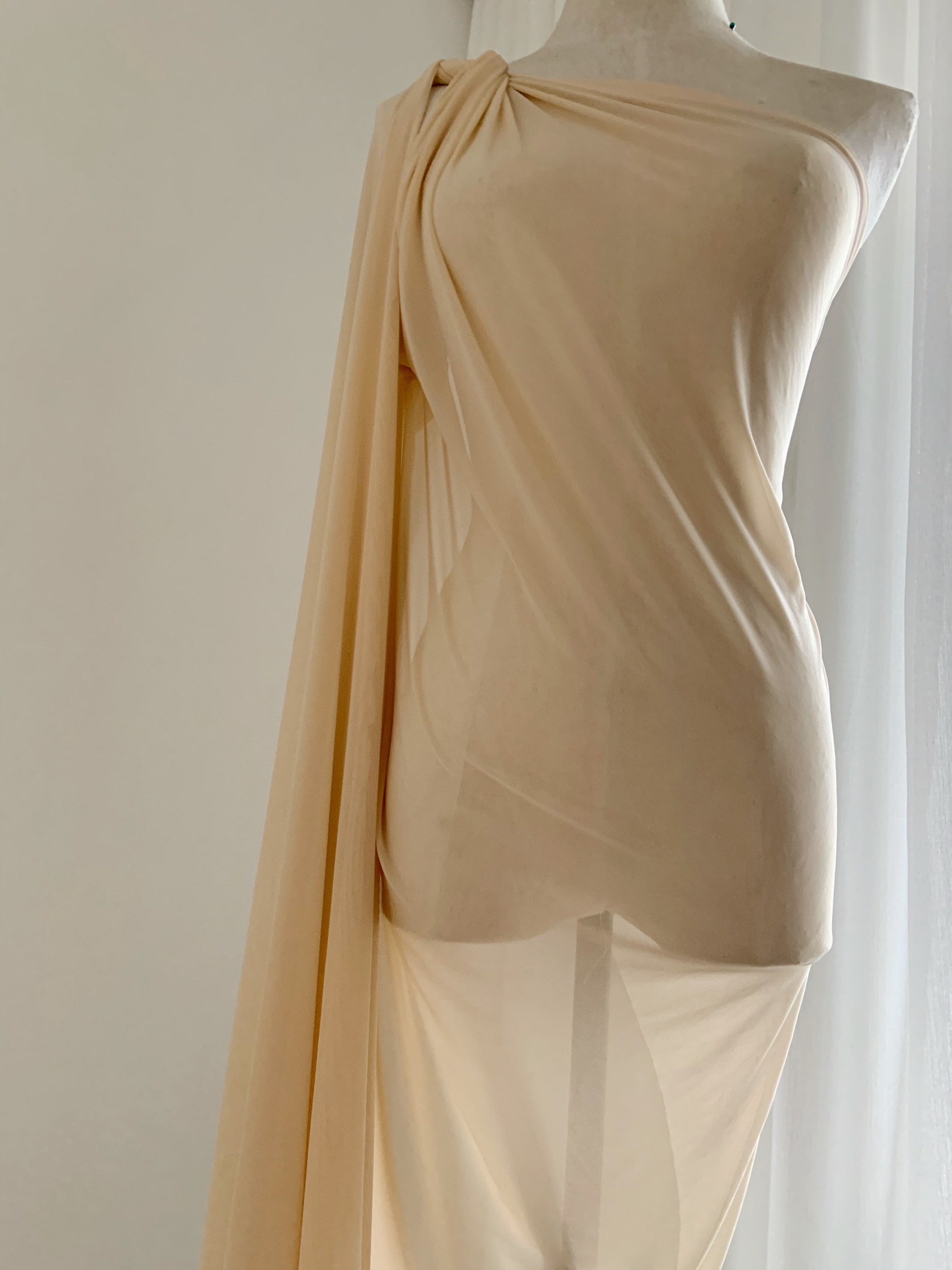 4 Way Stretch Tulle Fabric Skin Tone Power Stretchy Mesh - Etsy UK