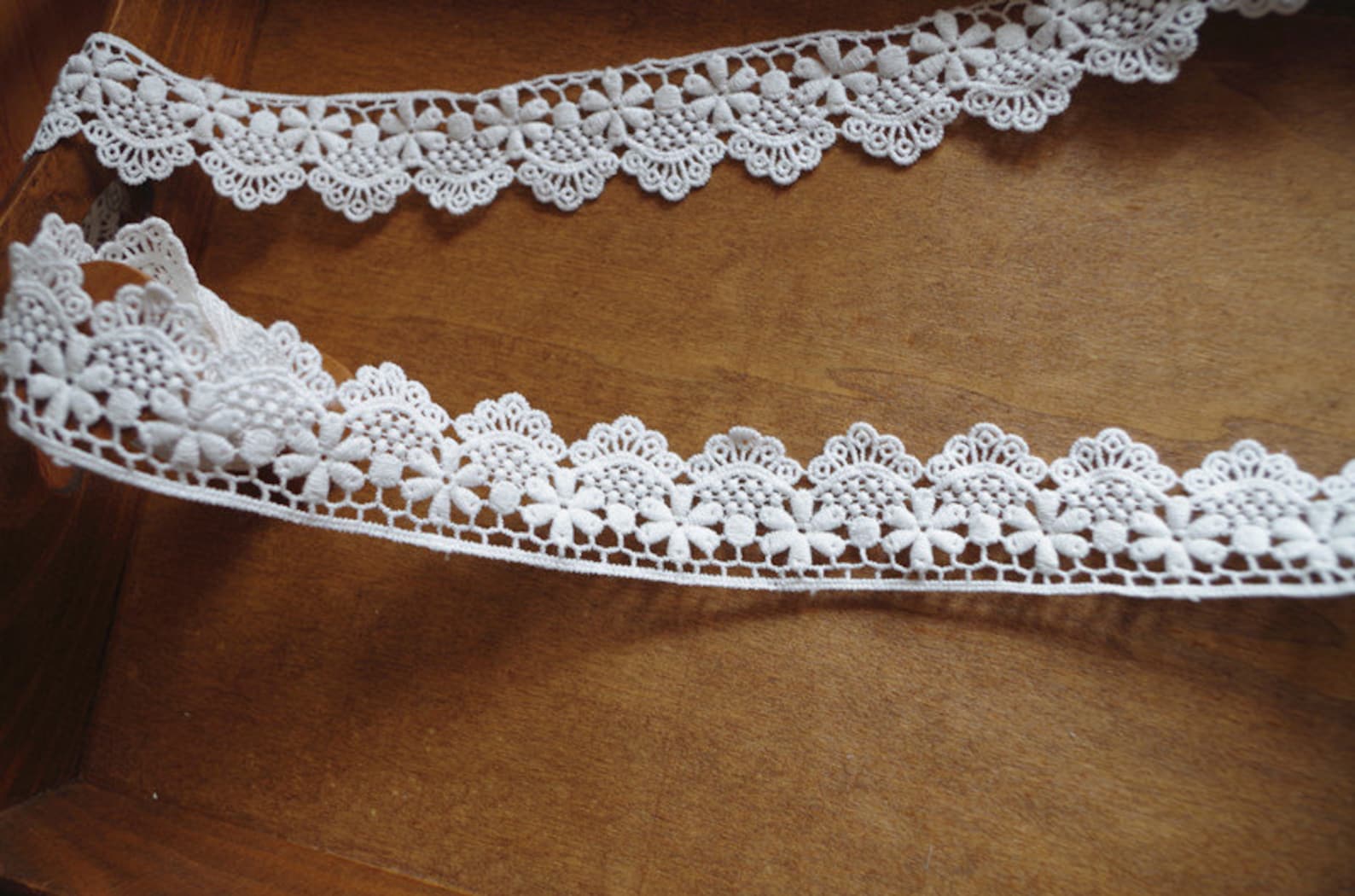 5 Yards Cotton Lace Trim off White Cotton Lace Trim - Etsy
