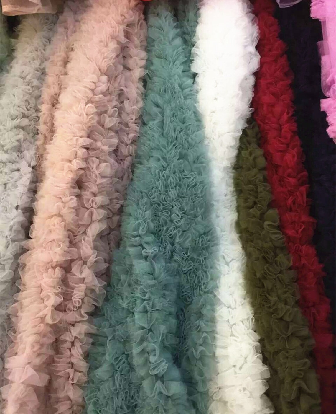 3D Nude Pink Ruffle Fabric Photography Prop Backdrop Blanket - Etsy