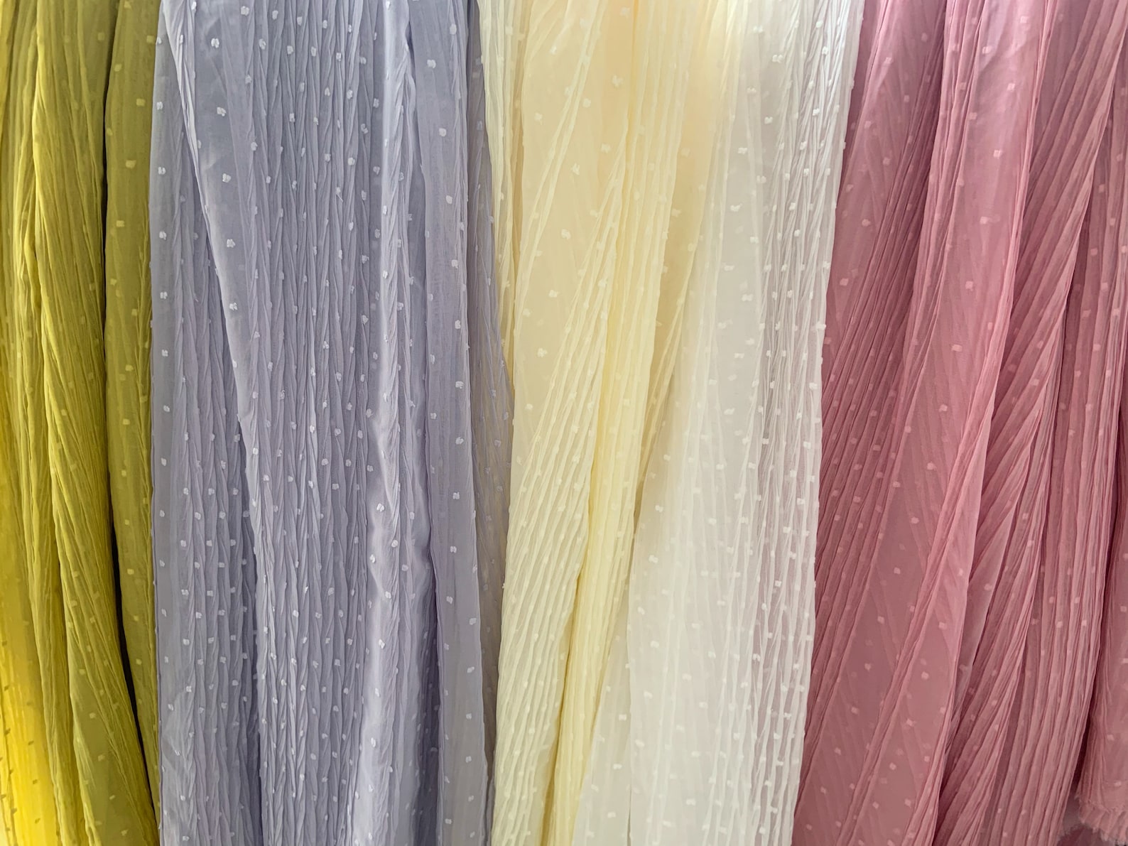 Light Blue Creased Chiffon Fabric Pleated Chiffon Fabric - Etsy