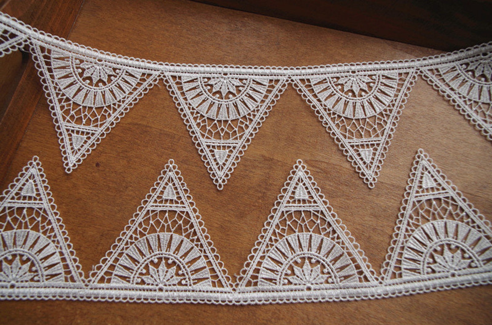 Triangle Lace Trim Geometric Pattern Lace Trimming DG127B | Etsy