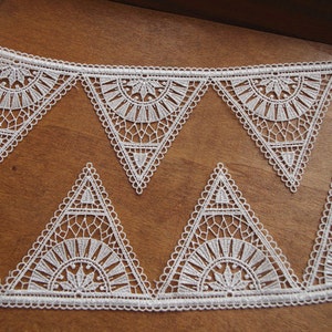 Triangle Lace Trim, Geometric Pattern Lace Trimming DG127B - Etsy