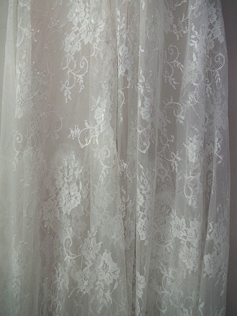 Chantilly Lace Fabric, French Style Lace, Bridal Chantilly Lace ...