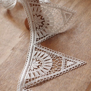 Triangle Lace Trim, Geometric Pattern Lace Trimming DG127B - Etsy