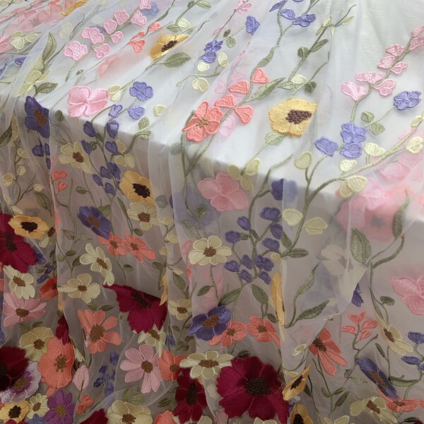 Embroidered Mesh - Etsy