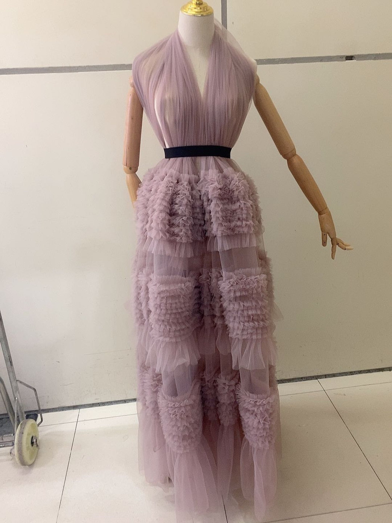 New Arrival 3D Dust Mauve Ruffle Fabric for Cake Dress - Etsy