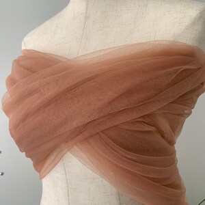 Dust Pink Fine Tulle Netting Fabric, Skin Flesh Color Tulle for Bridal ...