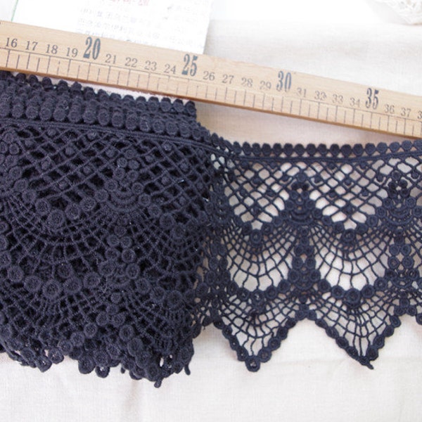 Black Lace Trim - Etsy