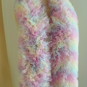 Pastel Rainbow Ruffles for Tutu Dress, Soft Frill Trim for Cake Dress ...
