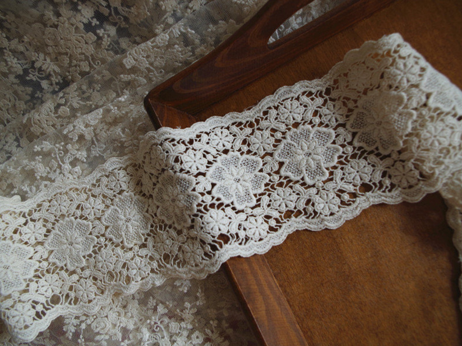 Cream Cotton Lace Trim Vintage Style Lace Trim Cotton Trim - Etsy