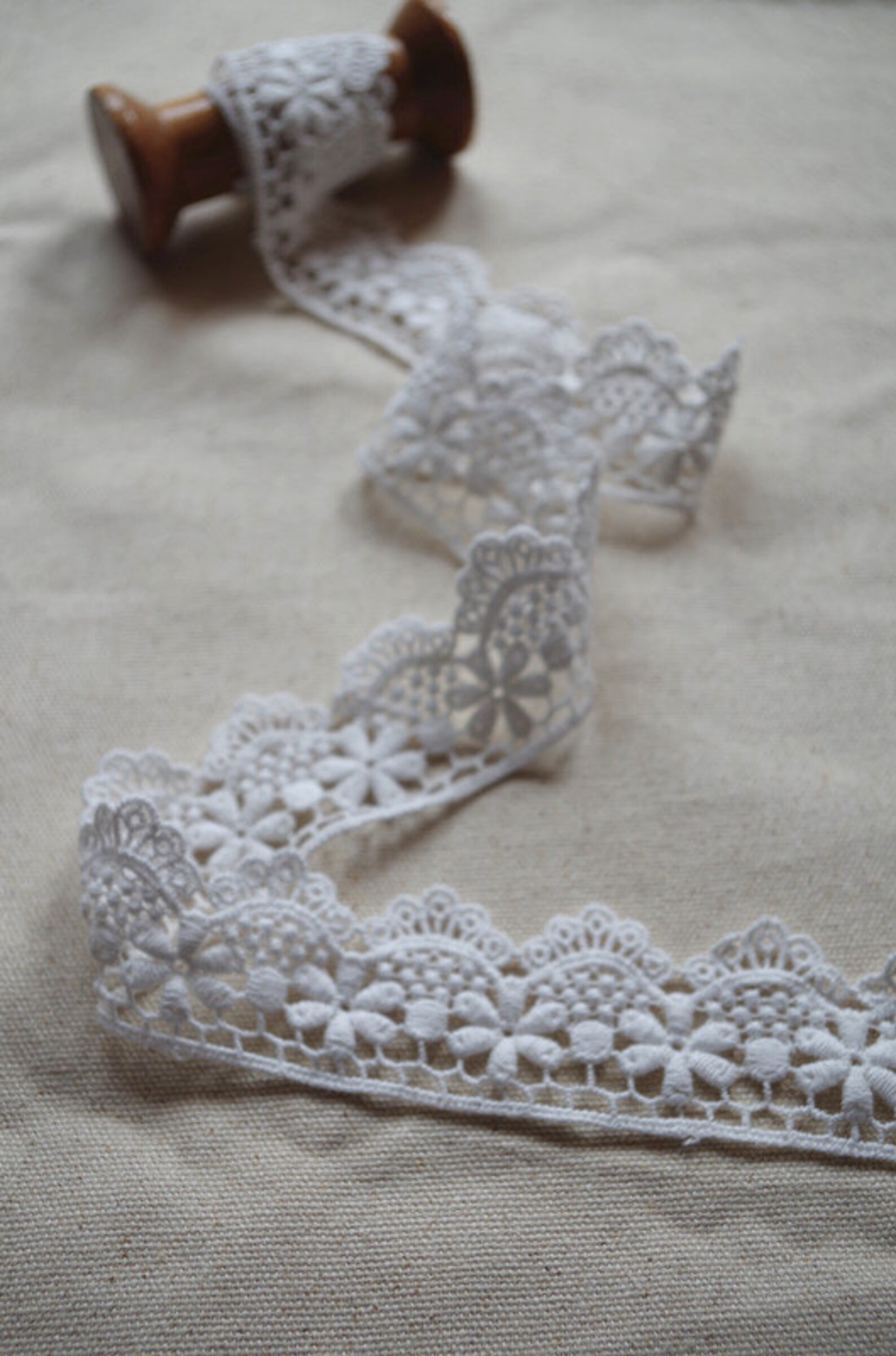 5 Yards Cotton Lace Trim off White Cotton Lace Trim - Etsy