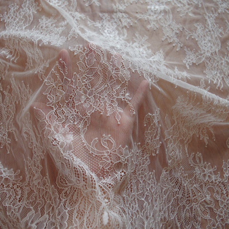 Cream Lace Fabric Floral - Etsy
