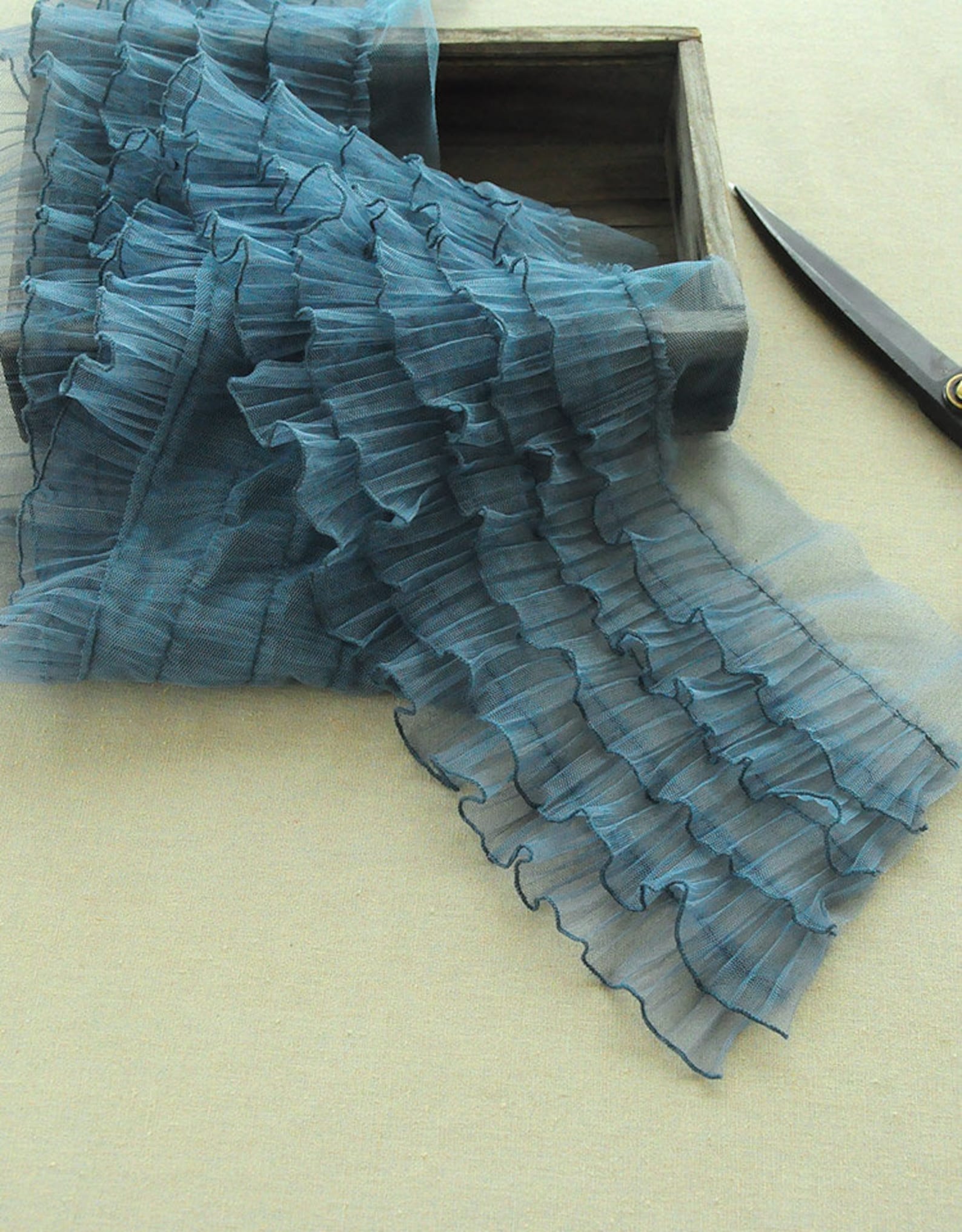 Tan Brown Ruffled Trim in 18cm Pleated Frill Trim by Yards - Etsy