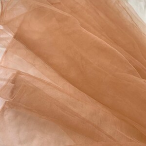 Dust Pink Fine Tulle Netting Fabric, Skin Flesh Color Tulle for Bridal ...