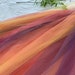 Orange Tone Tulle Fabric With Gradient Colors, Ombre Style Tulle Mesh ...