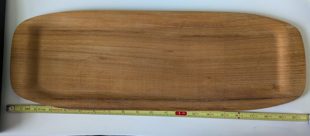 Vintage Teak Bentwood Serving Tray Large | Mid Century Modern | Polska ...