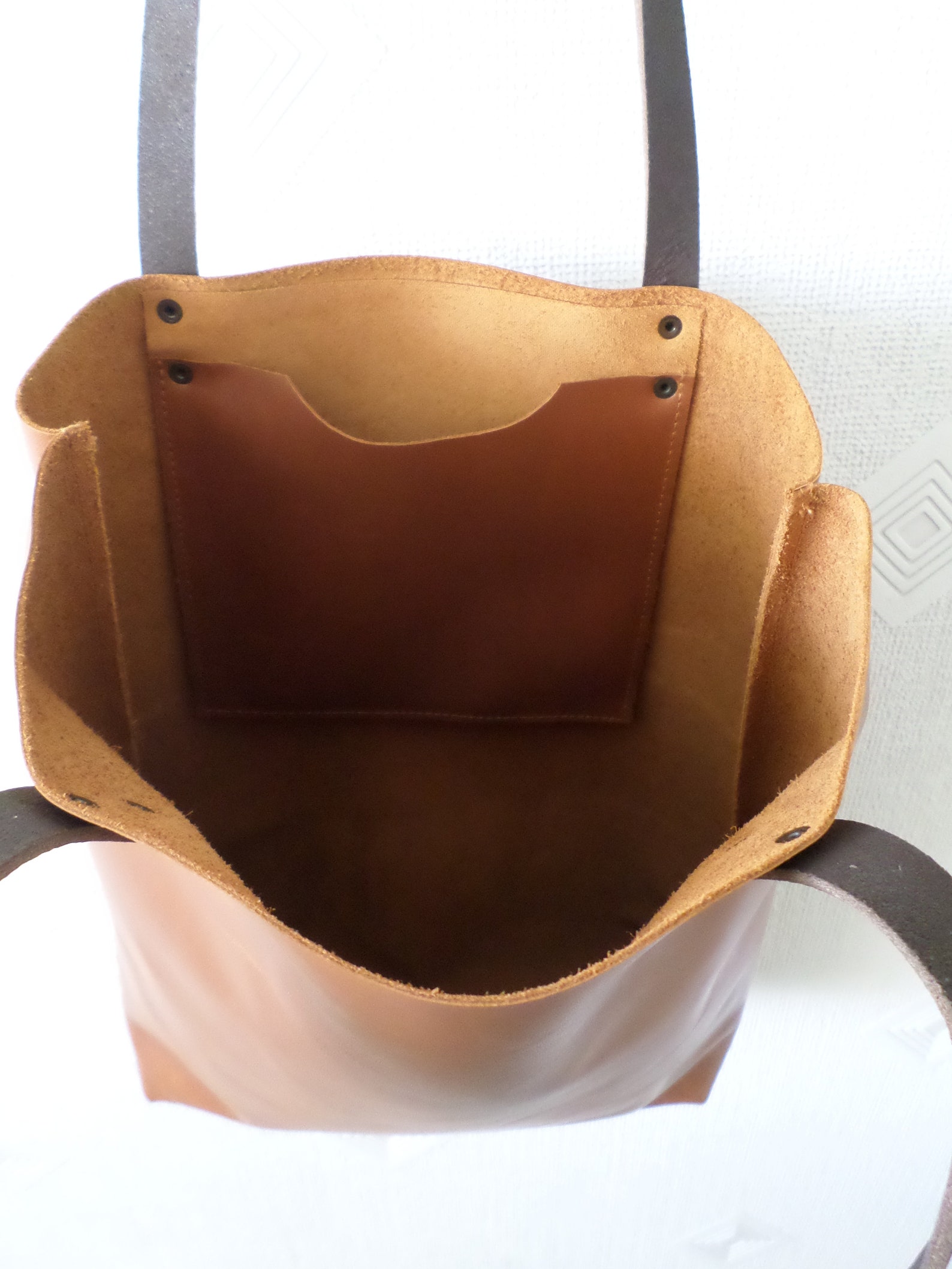 Leather Tote Real Genuine Leather Large Everyday Casual - Etsy