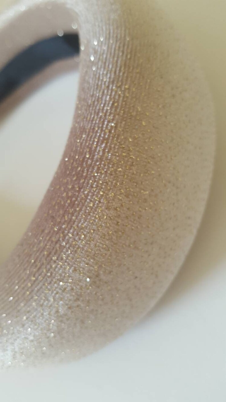 Beige Crown Elegant Headband Fancy Headband Velvet | Etsy