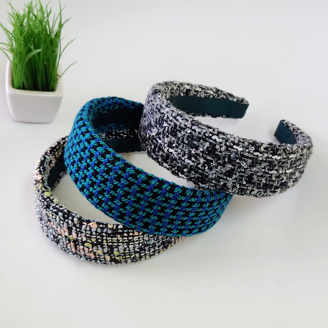 Tweed Padded Headband, Winter Fashion Hair Bands for Women - Etsy UK