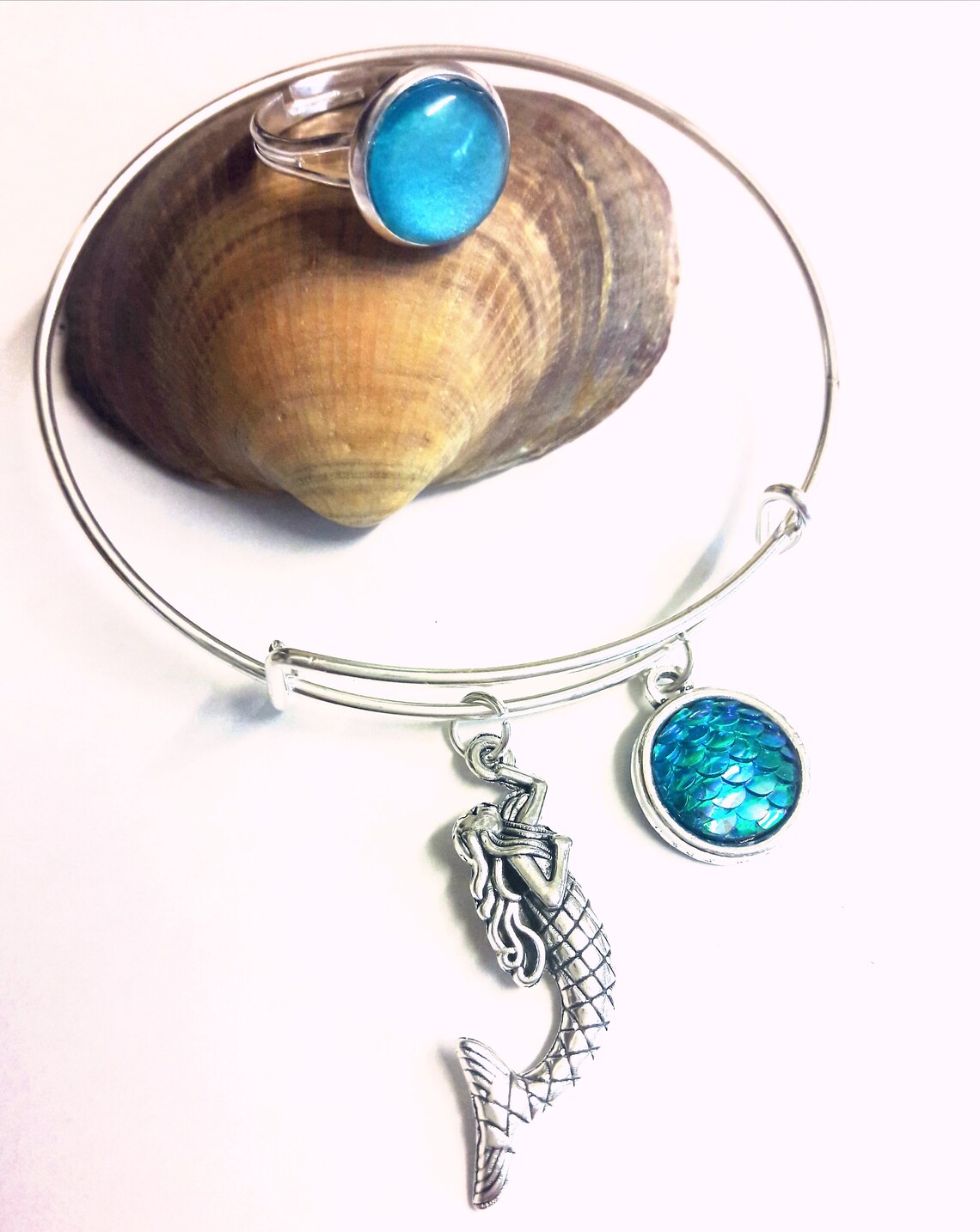 Mako Mermaids Ring and Bangle Set. H2o Mermaid Moonring and - Etsy
