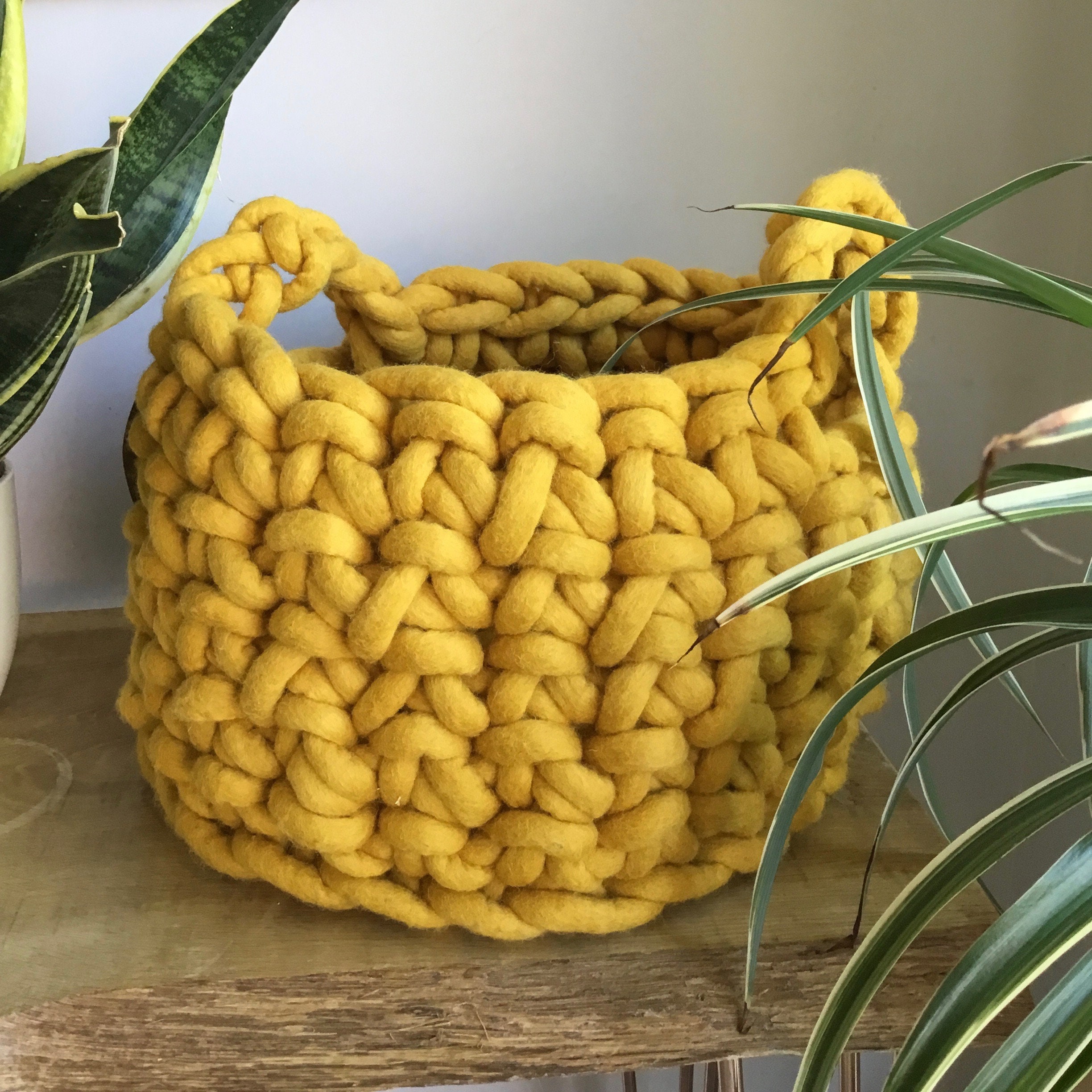 Felted Wool Baskets - Etsy