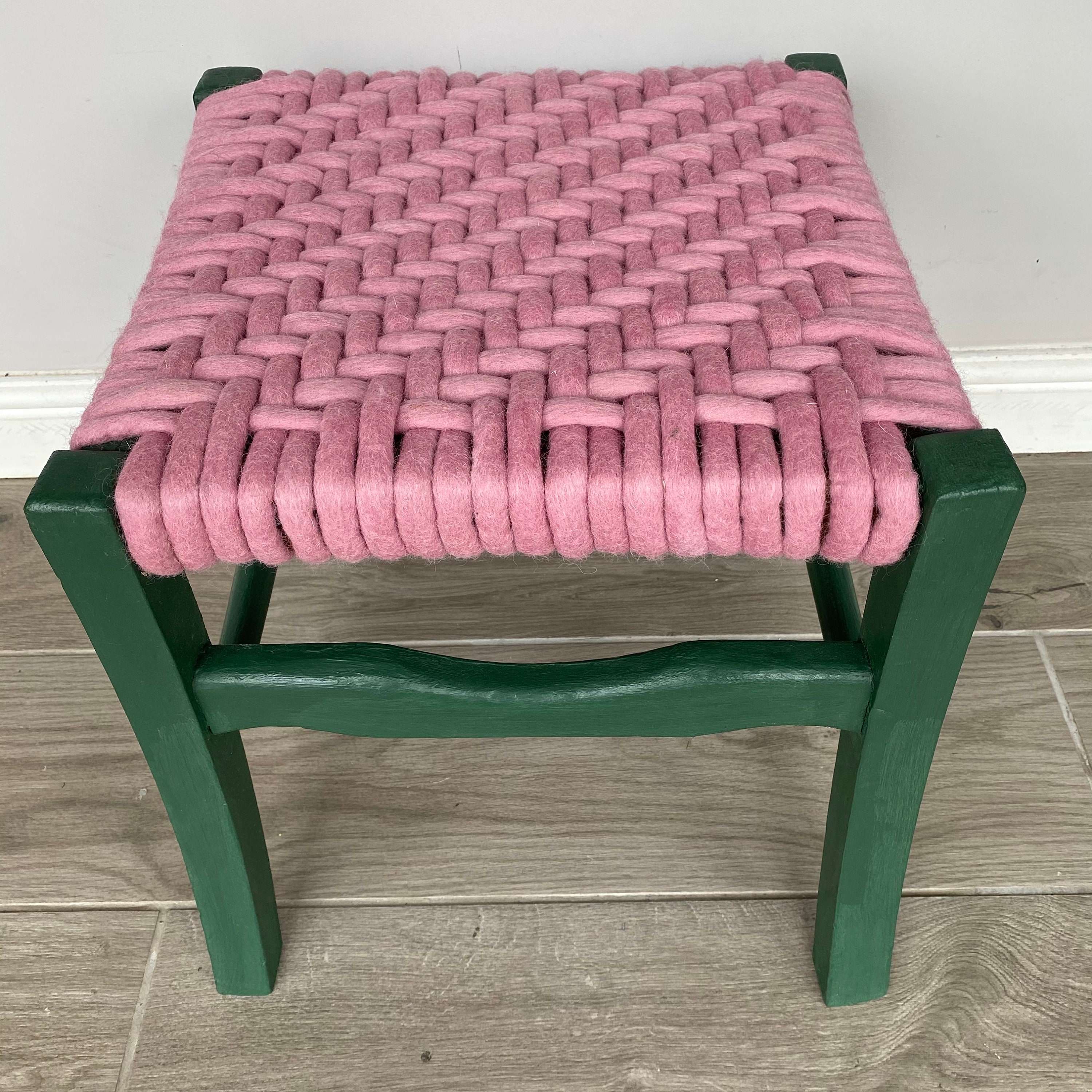 Upcycled Felted Merino Wool Woven Stools - Etsy UK