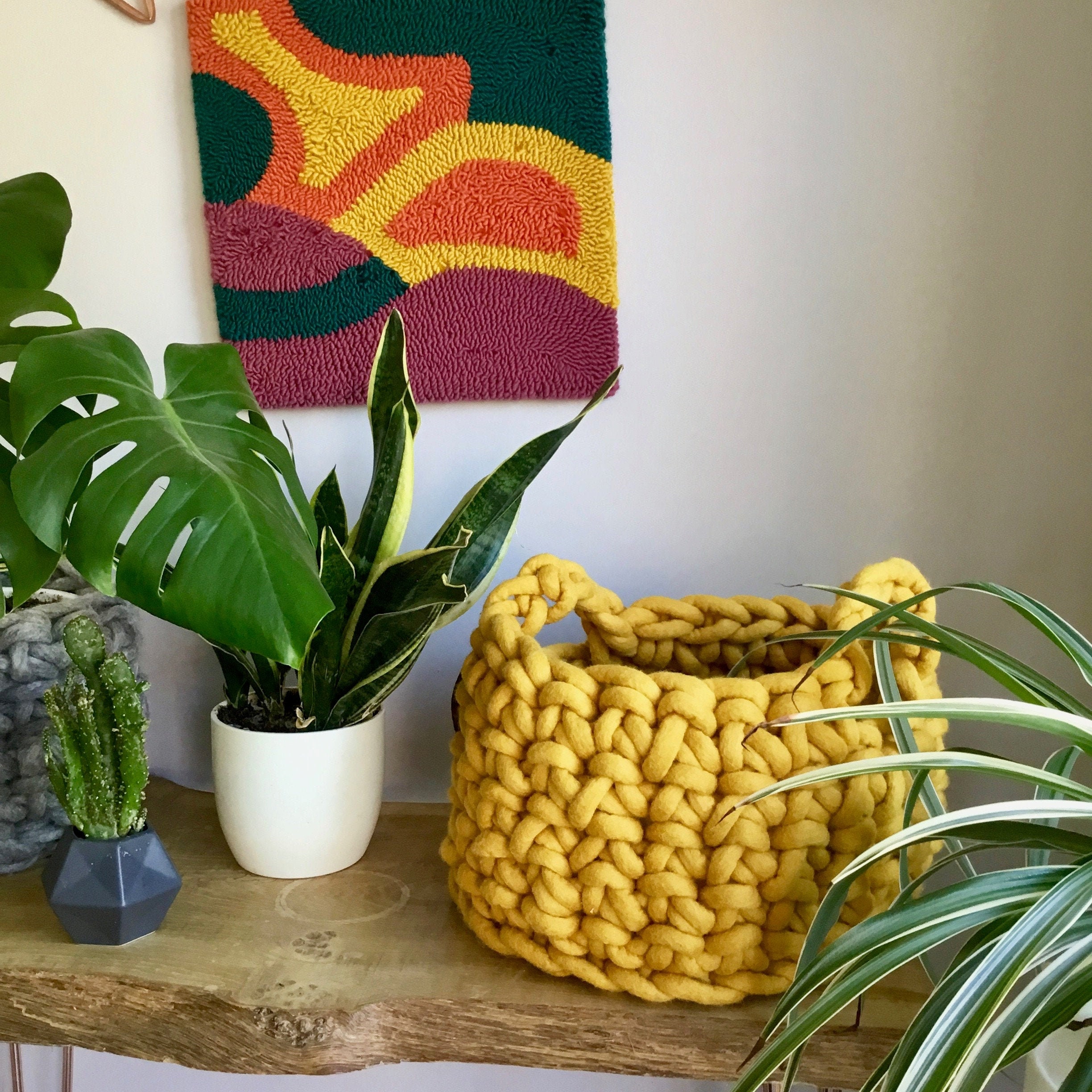 Felted Wool Baskets - Etsy