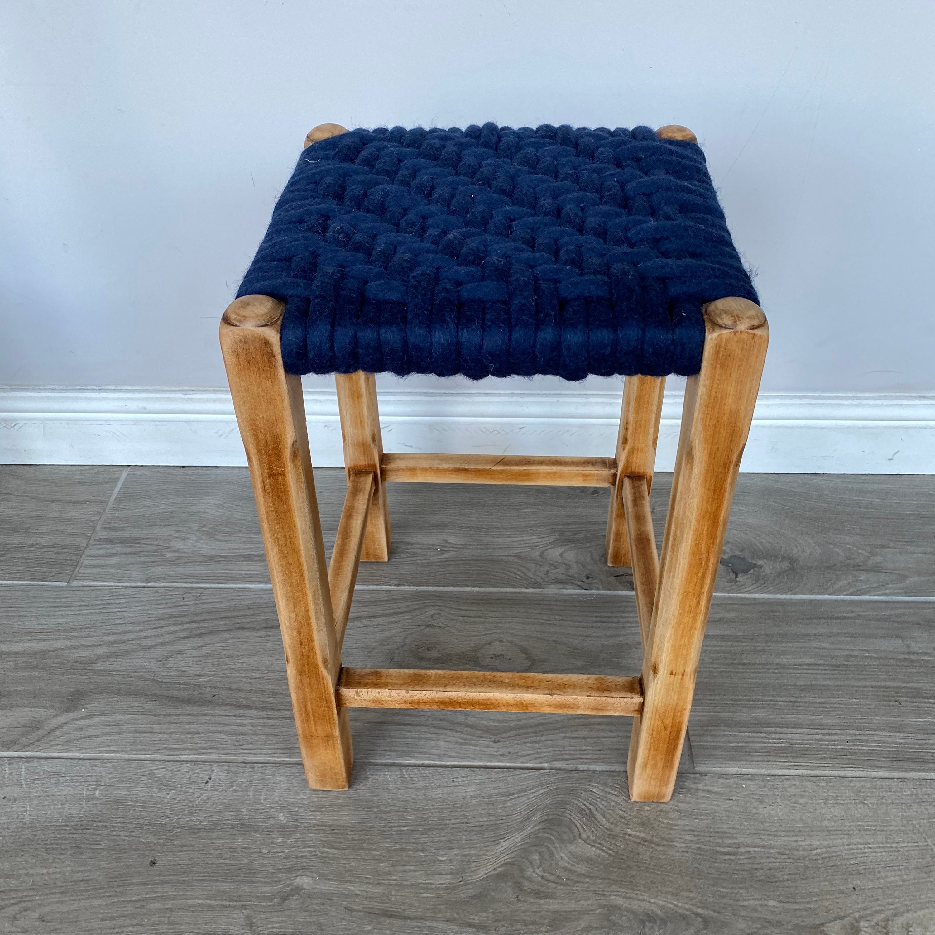 Upcycled Felted Merino Wool Woven Stools - Etsy UK