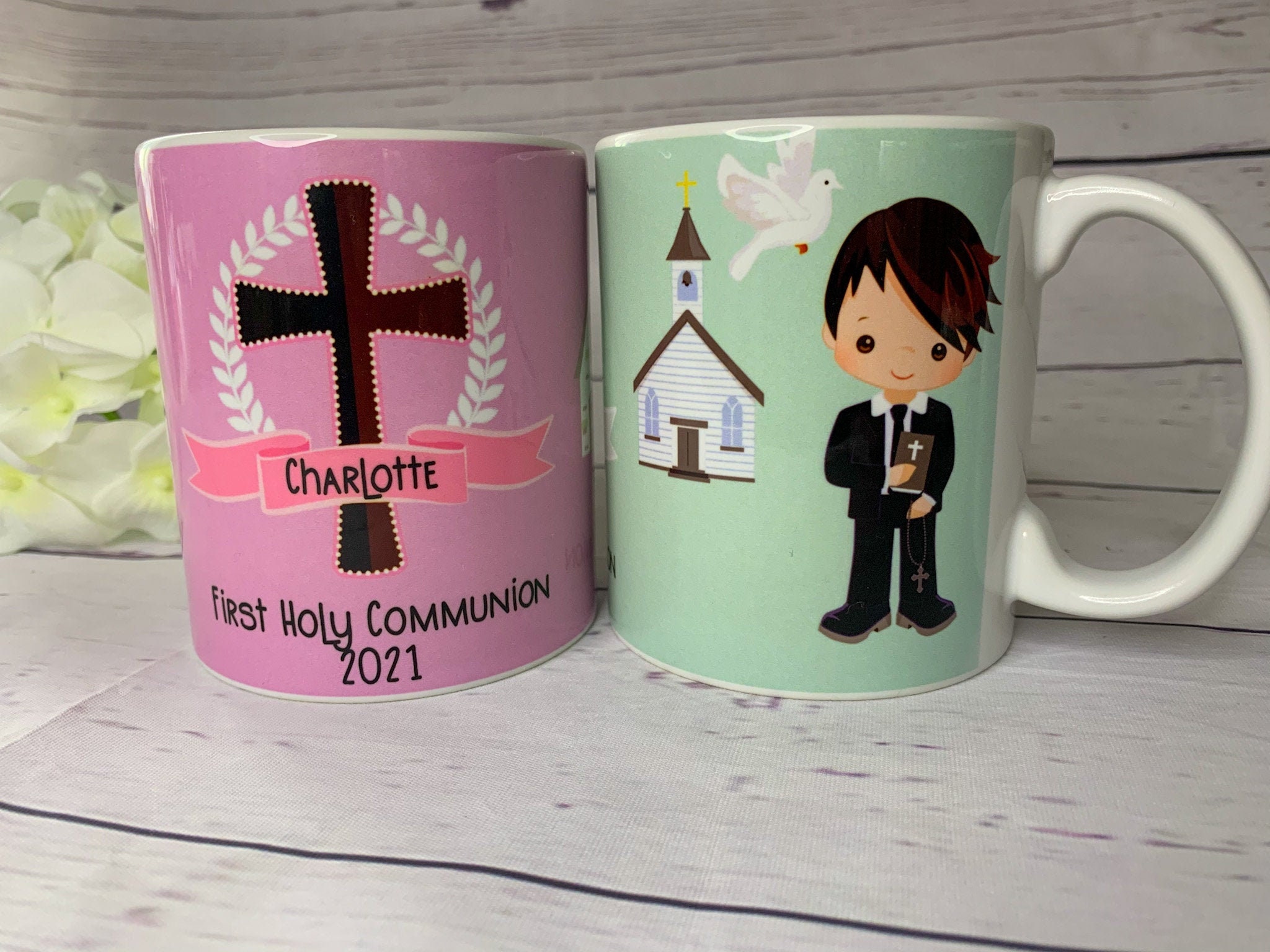 First Holy Communion Gift First Communion Mug Personalised - Etsy UK