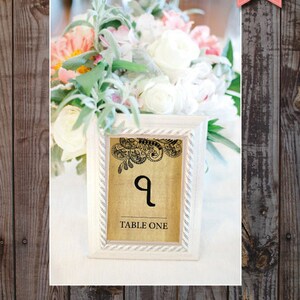 Printable Table Numbering Indian Weddings Vintage Theme 'gujarati ...