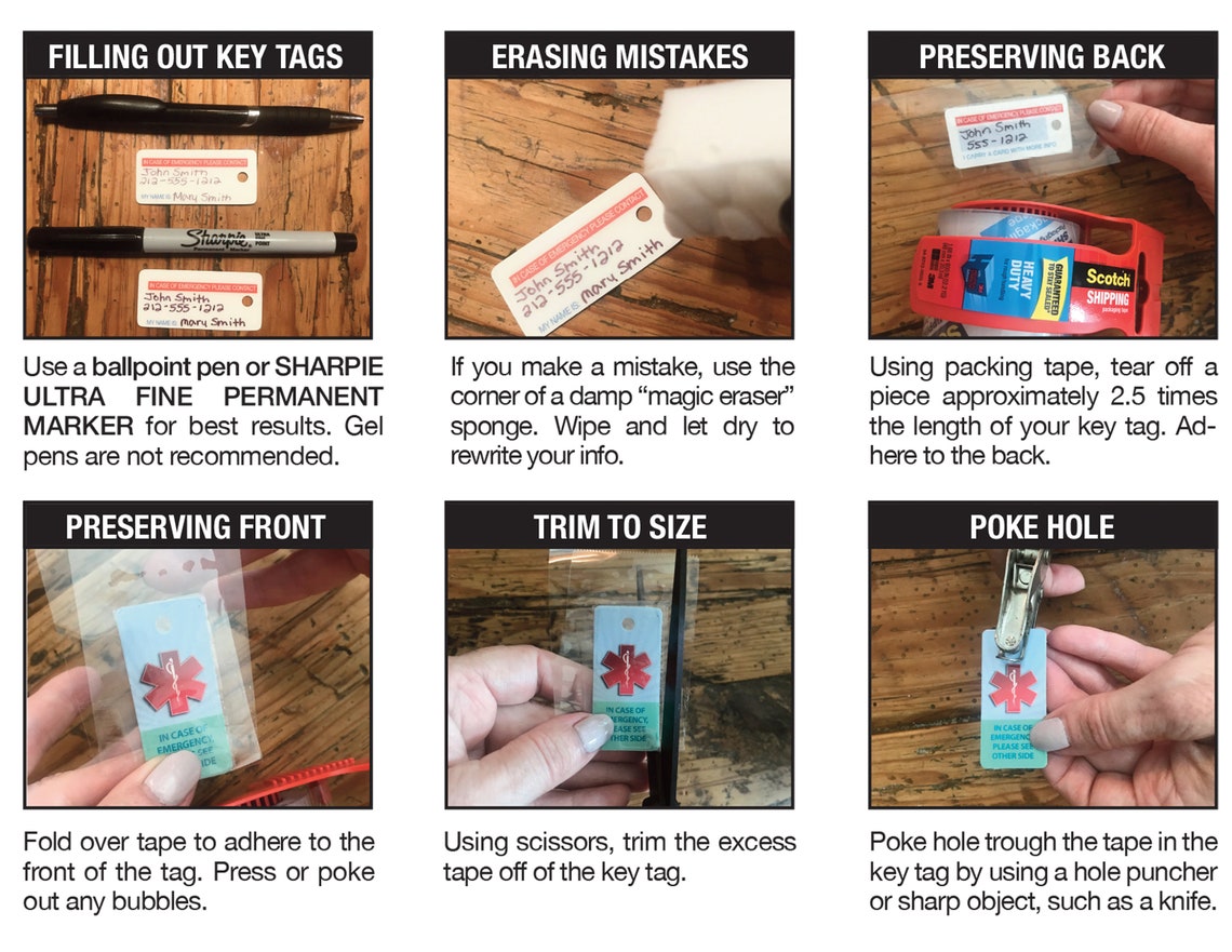 Medical ICE Alert in Case of Emergency Allergy Safety I.D ...