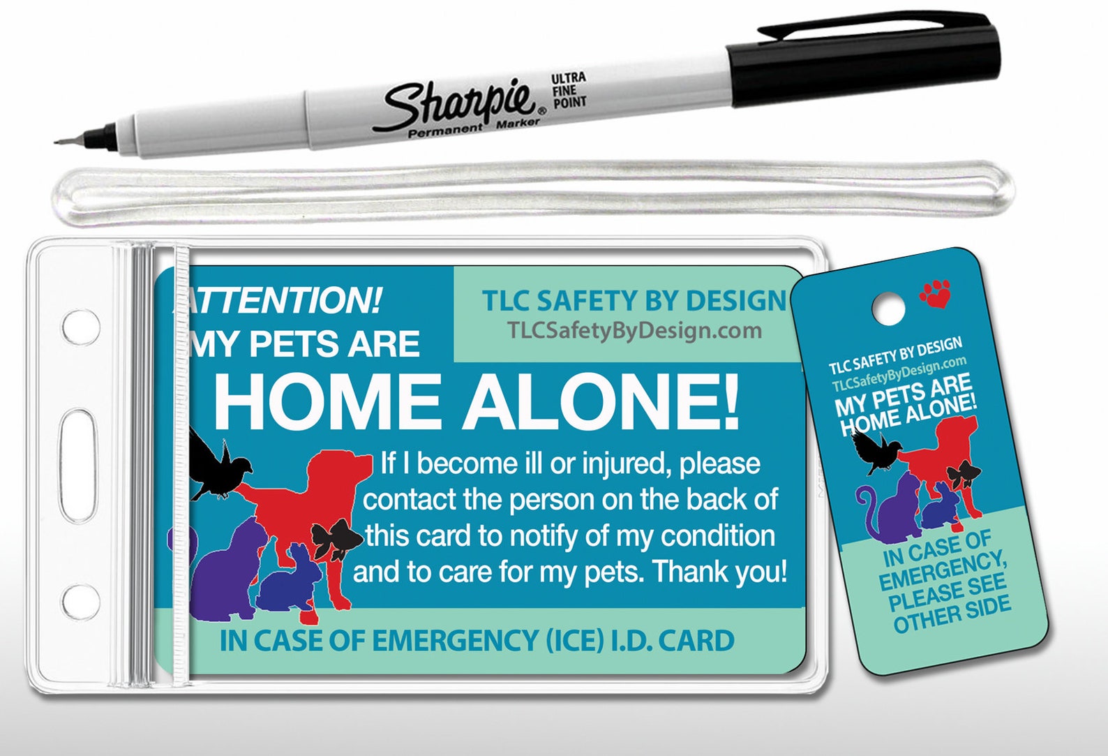 PET EMERGENCY CARD & Key Tag in Case of Emergency Contact | Etsy Canada