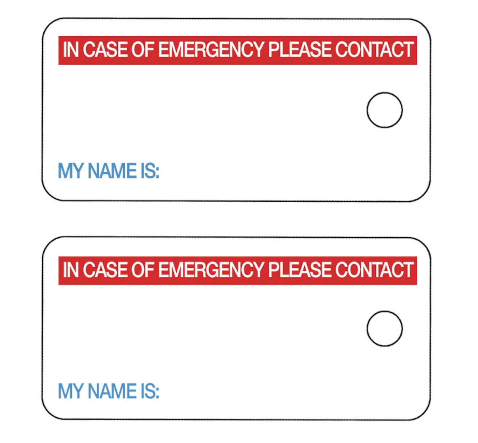 Medical ICE Alert in Case of Emergency Allergy Safety I.D ...