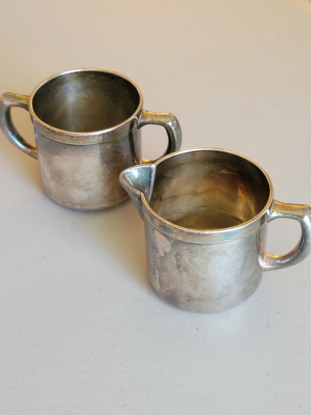 Vintage Benedict Silver Plate Sugar Bowl and Creamer Set - Etsy