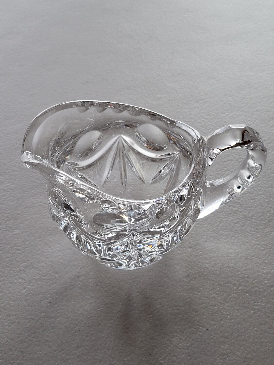 Vintage Crystal Creamer Bullseye and Drapes Pattern - Etsy