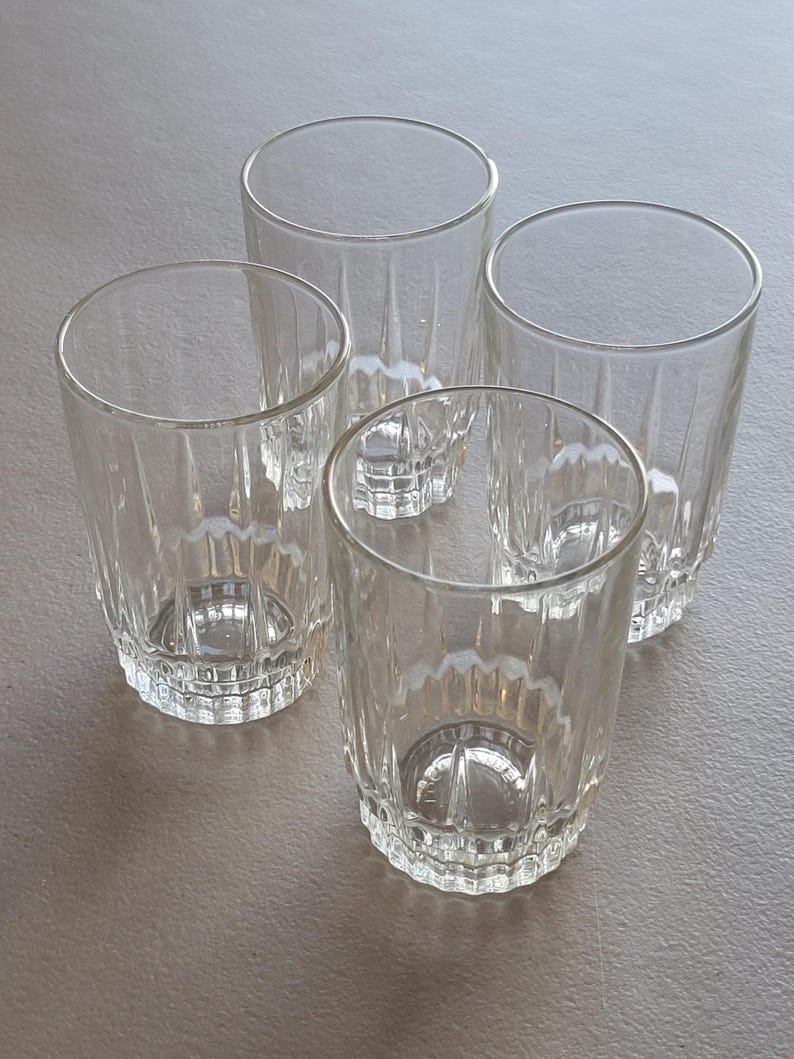 Vintage Arcoroc France Juice Glasses Drinkware in the Lancer Pattern ...