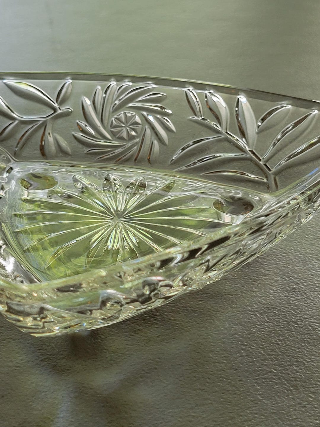 Hazel Atlas MCM Triangle Footed Candy or Trinket Dish - Etsy