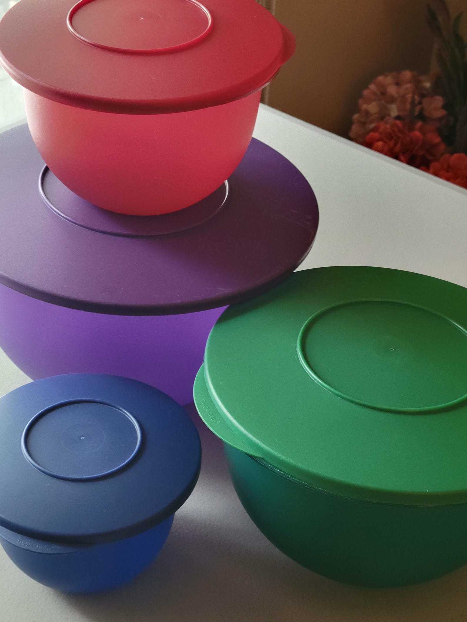 Tupperware Impressions Classic Bowl Set of 4 With Lids - Etsy