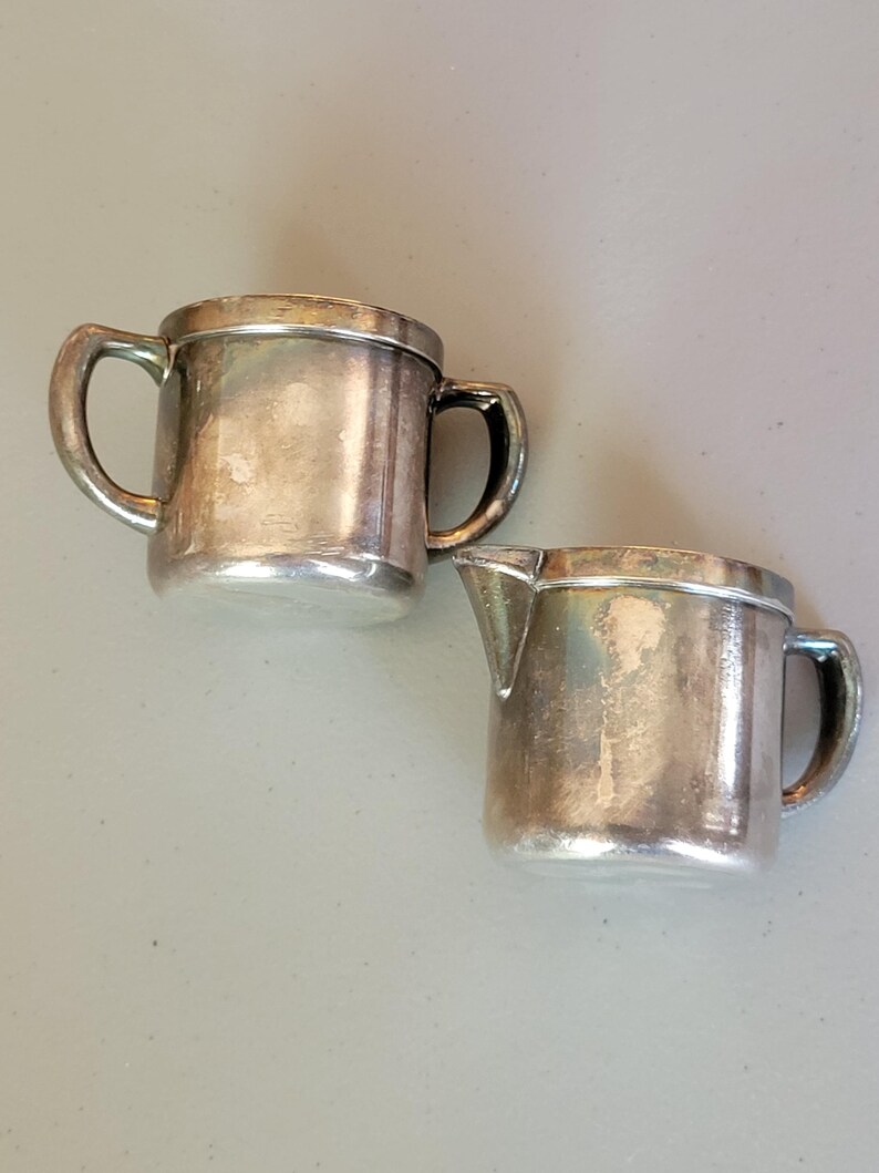 Vintage Benedict Silver Plate Sugar Bowl and Creamer Set - Etsy
