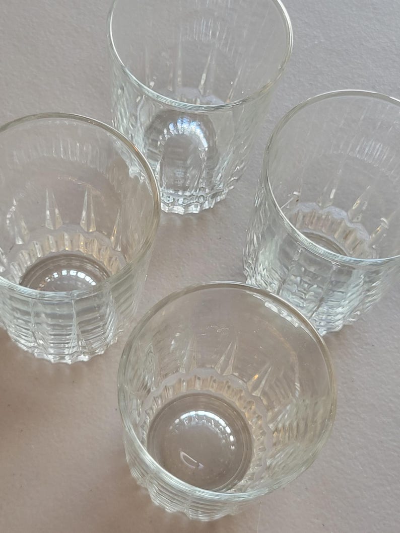 Vintage Arcoroc France Juice Glasses Drinkware in the Lancer Pattern ...