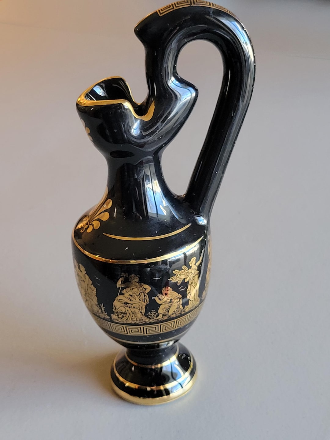 Vintage Greek Urn Hand Made in Greece 24K Gold - Etsy