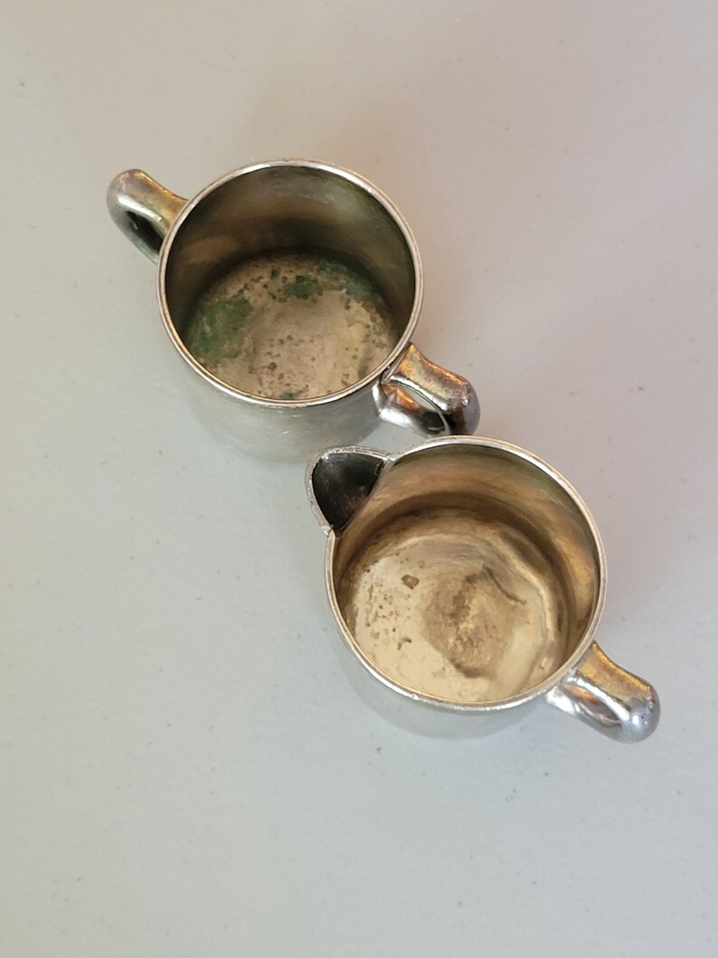 Vintage Benedict Silver Plate Sugar Bowl and Creamer Set - Etsy