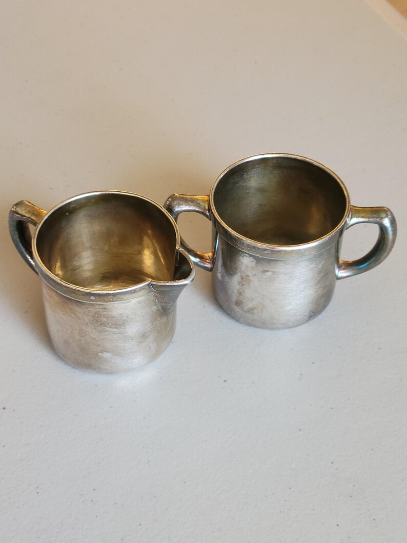Vintage Benedict Silver Plate Sugar Bowl and Creamer Set - Etsy